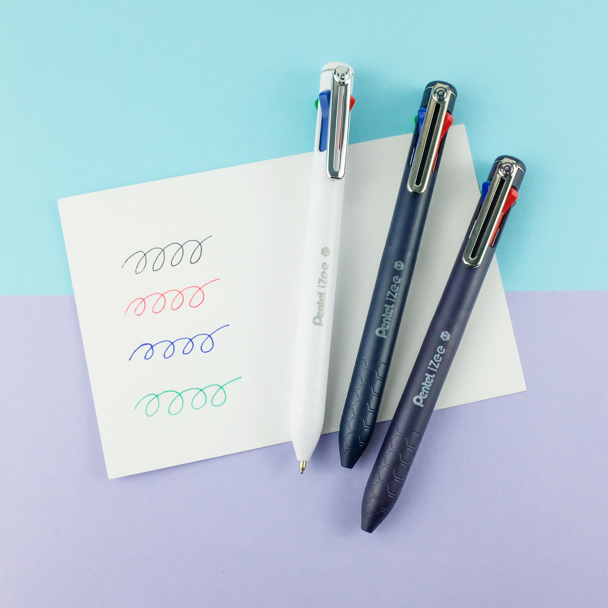 iZee 0.7mm Multi-colored Ballpoint Pen– Pentel Singapore