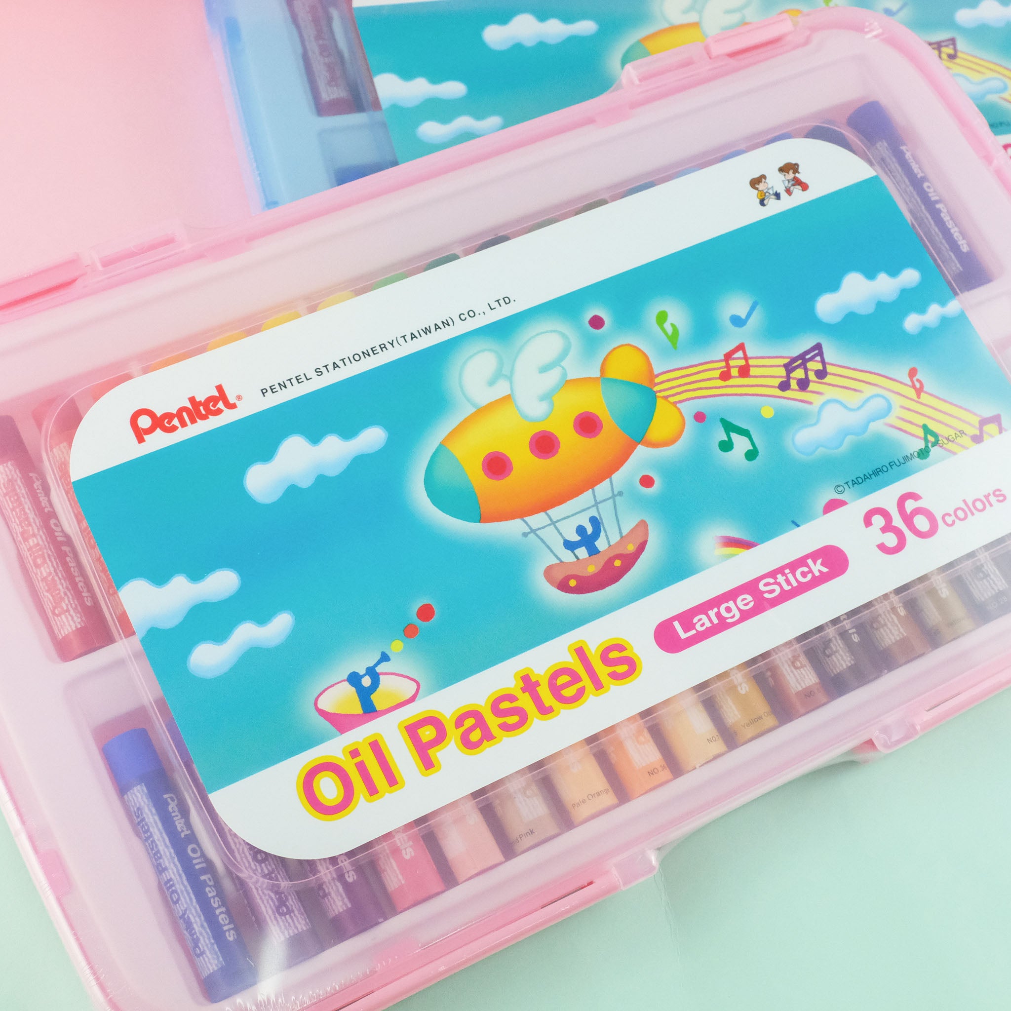 Oil Pastels (Large Stick, Portable Case)– Pentel Singapore