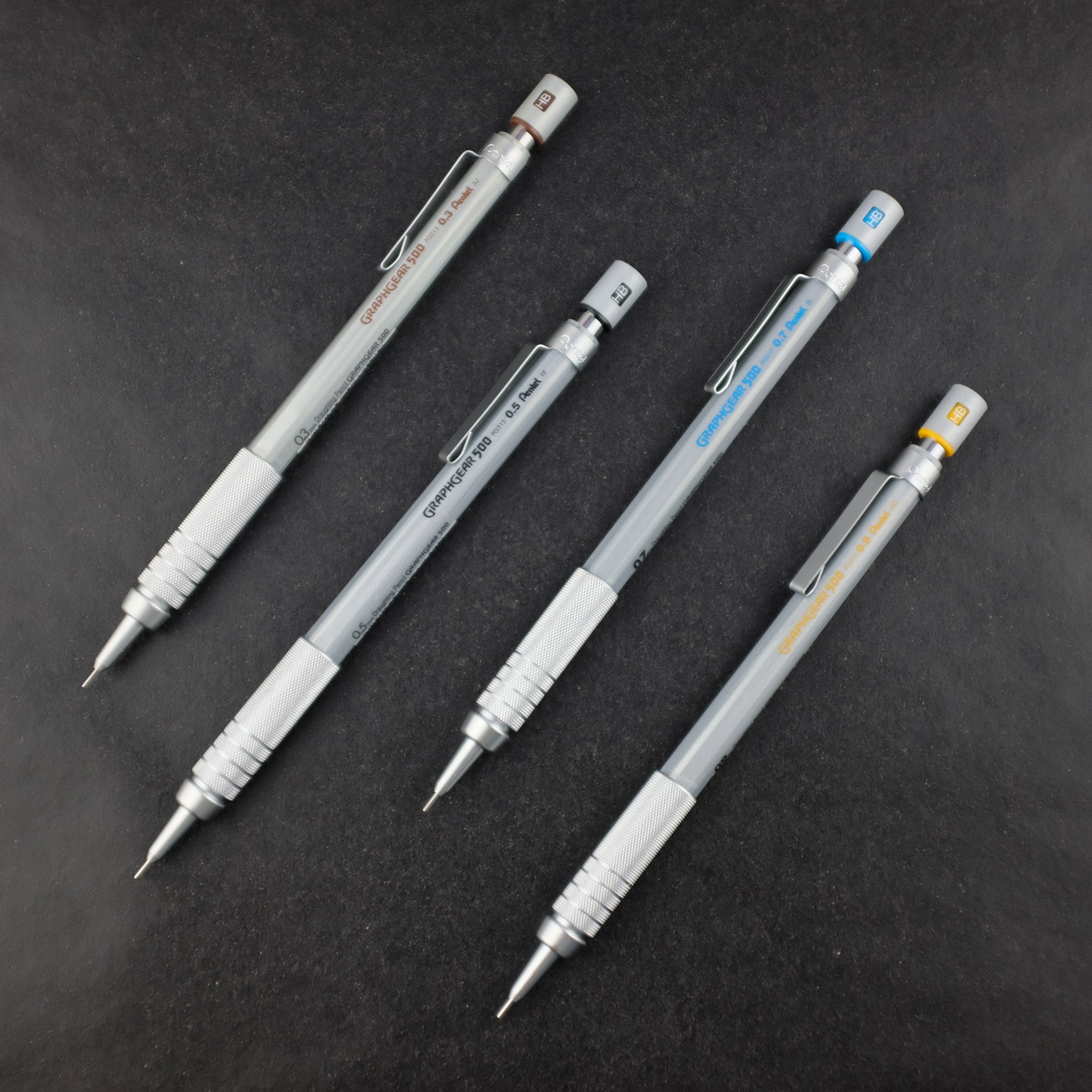 Graphgear 500 Mechanical Pencil 0.3/0.5/0.7/0.9mm– Pentel Singapore
