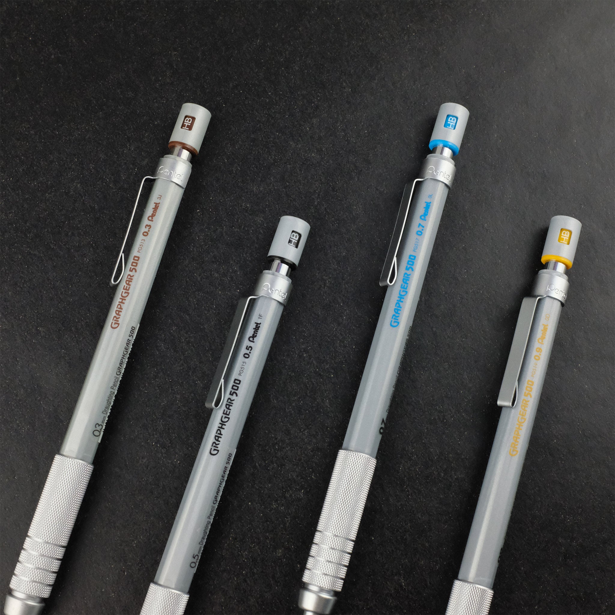 Graphgear 500 Mechanical Pencil 0.3/0.5/0.7/0.9mm– Pentel Singapore