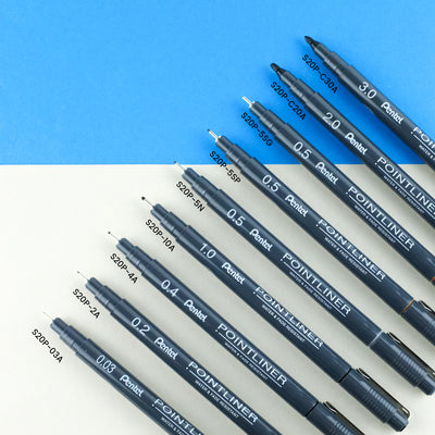 Pentel S20P Pointliner - Precision Fine Line Pen | Pentel Singapore
